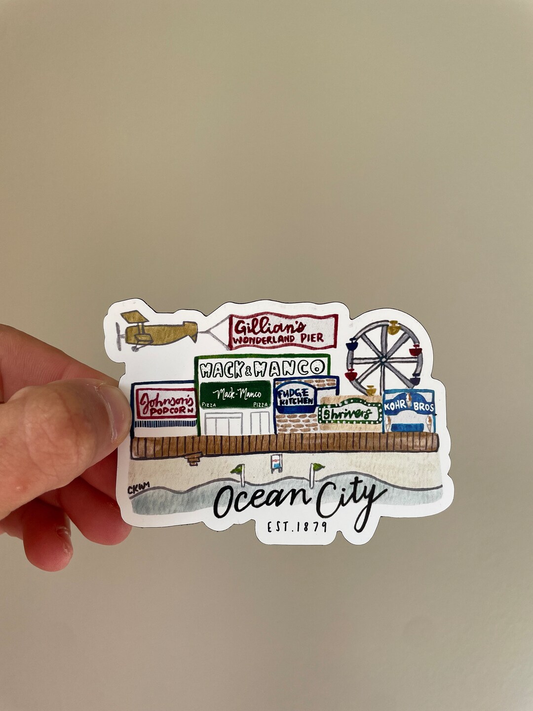 Ocean City Sticker - Etsy