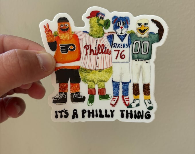 Five Philly Mascots Print (phanatic, Gritty, Swoop, Franklin, Phang) - Etsy