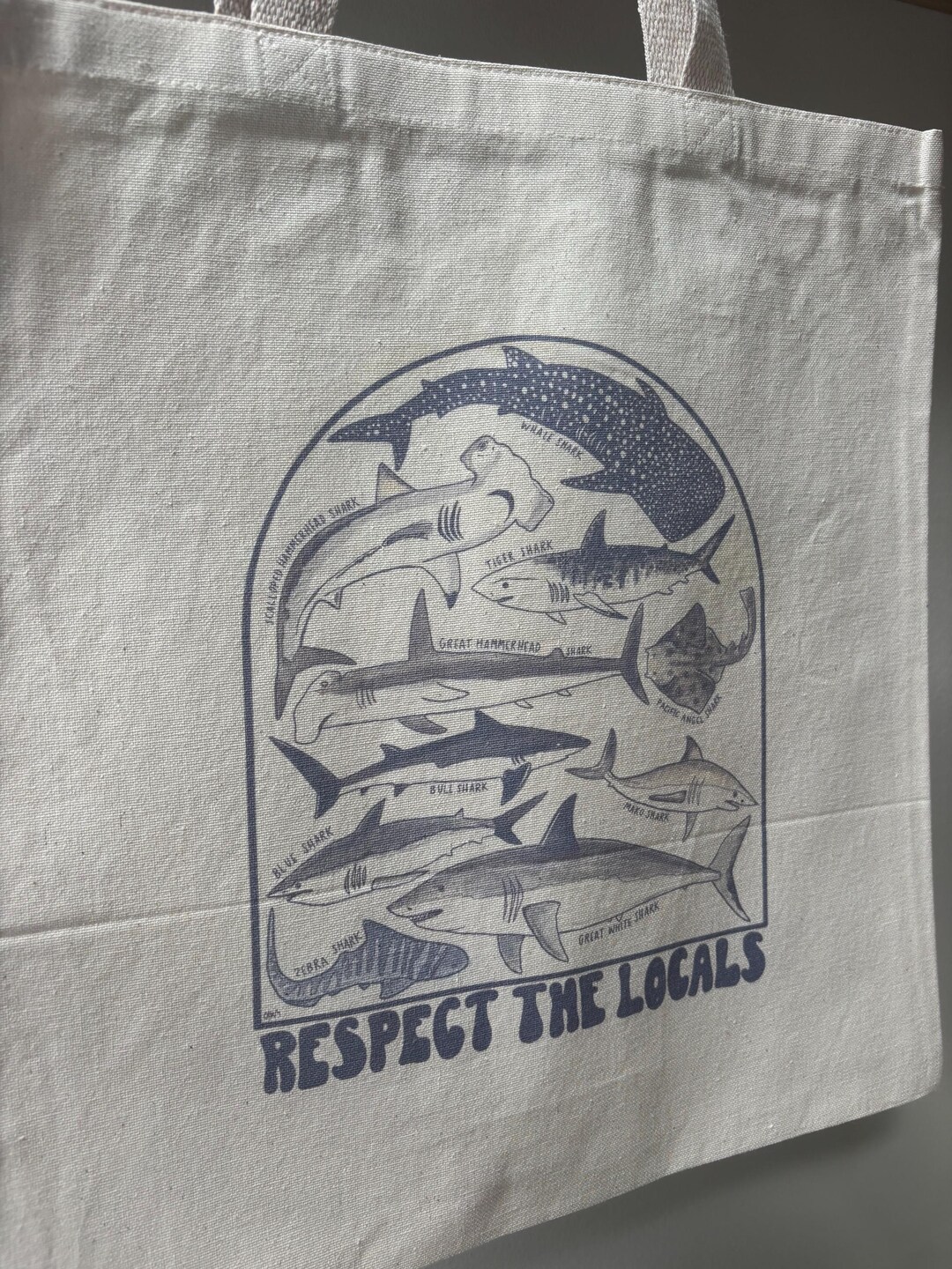 Respect the Locals Canvas Tote - Etsy