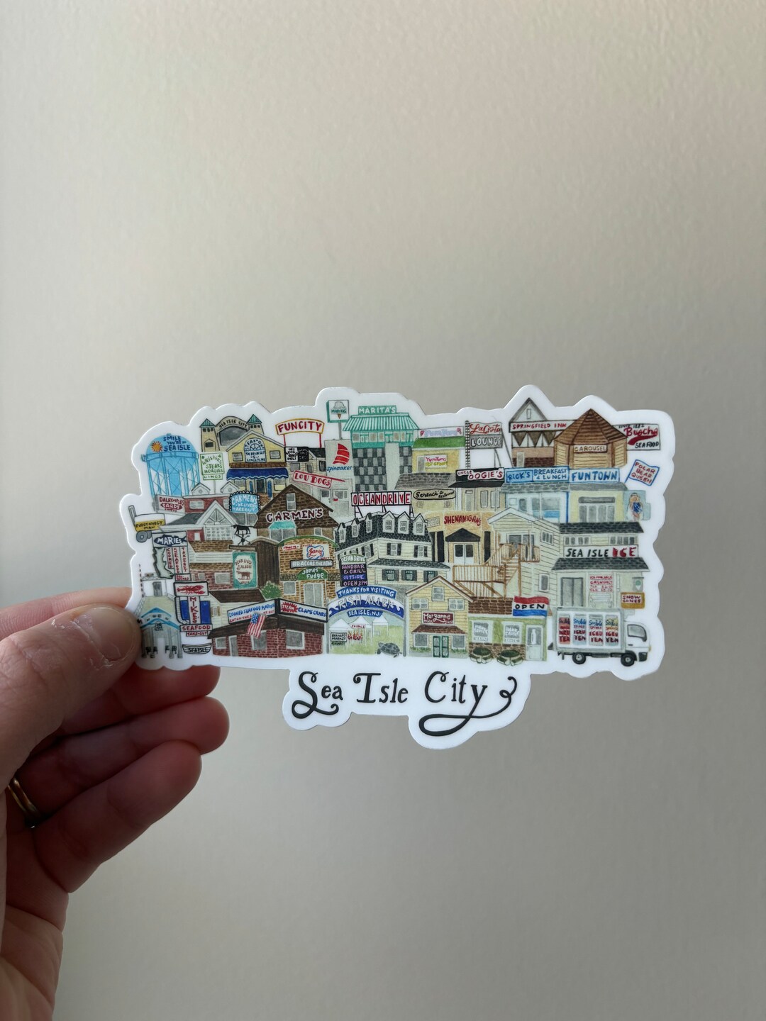 Sea Isle Sticker - Etsy