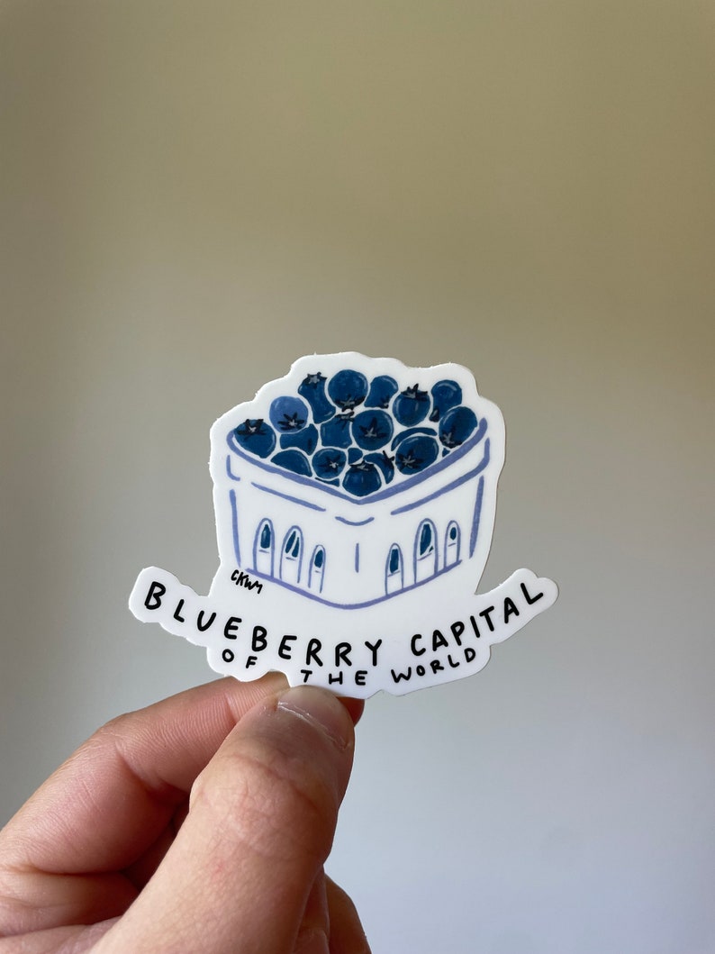 Blueberry Capital of the World Sticker - Etsy