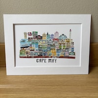 Cape May Travel Poster, Cape May Wall Art, Cape May Print, Cape May ...