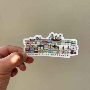 Ocean City Boardwalk Sticker - Etsy