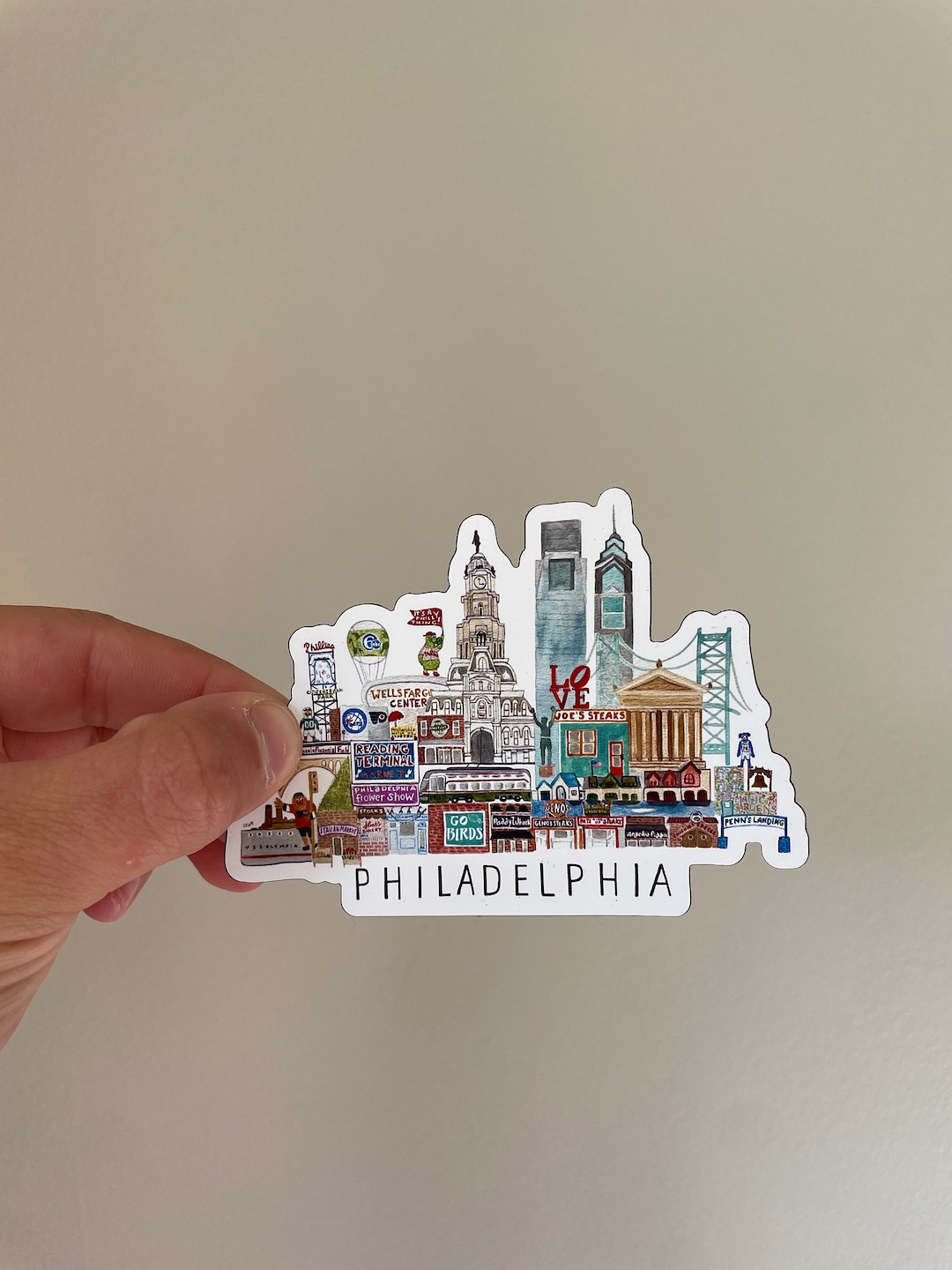 Philadelphia Magnet - Etsy