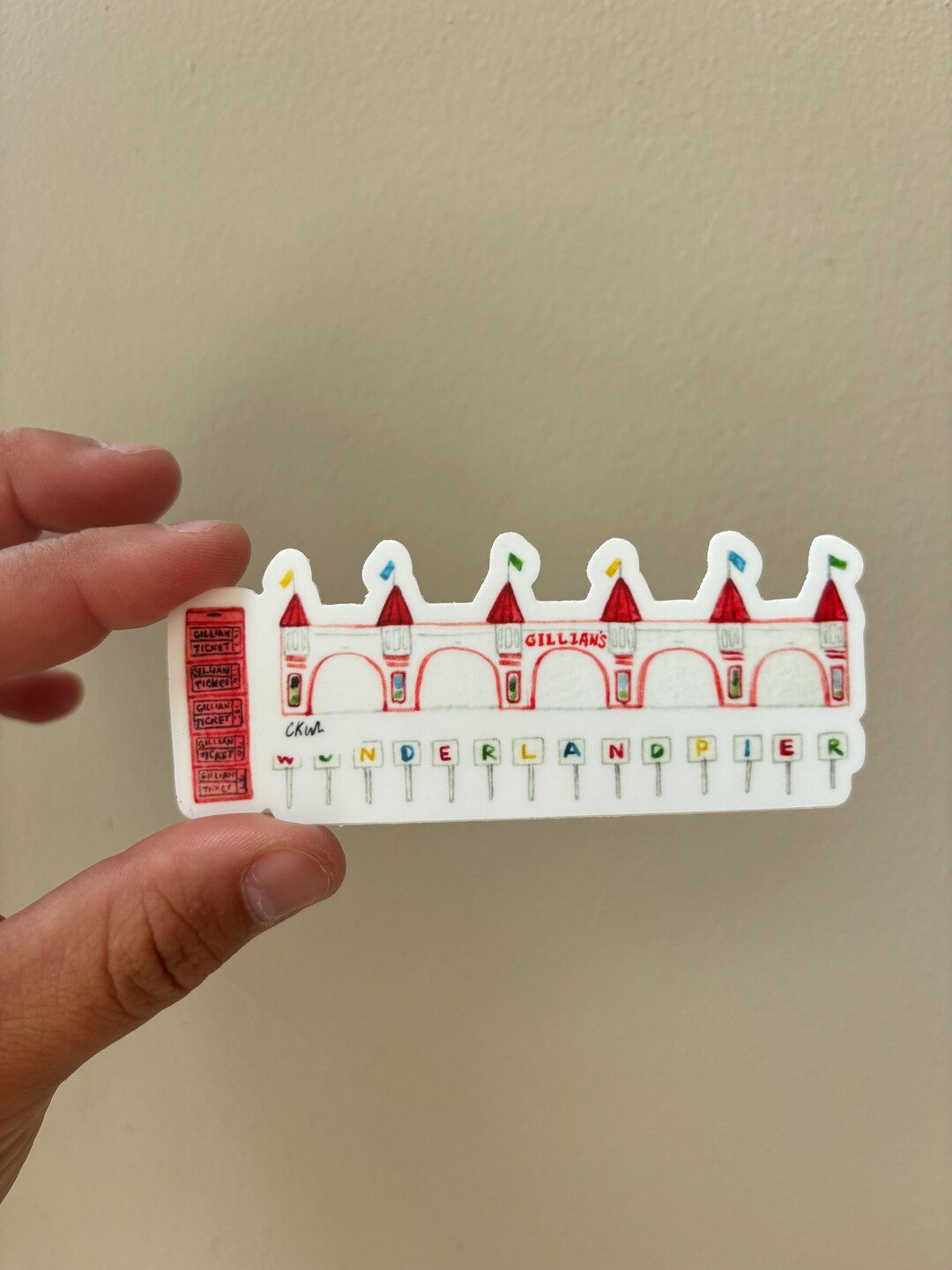 Wonderland Pier Sticker - Waterproof UV Protected Decal - Etsy