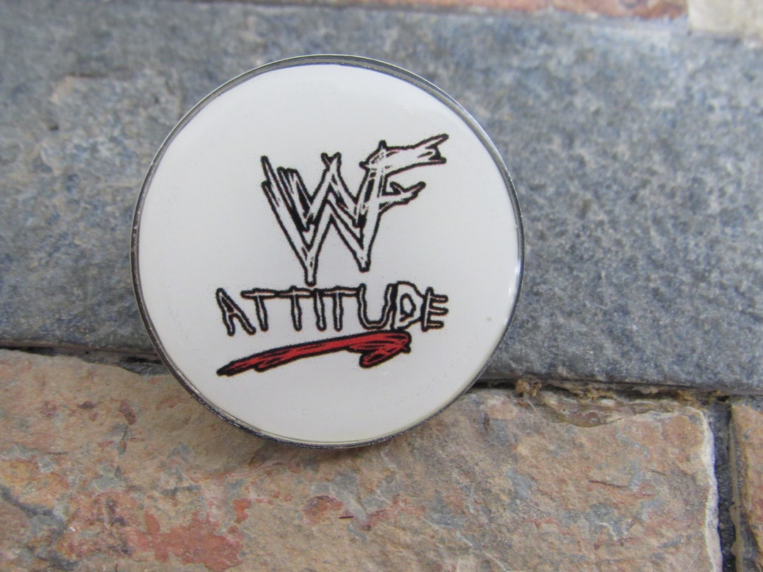 Vintage 90's WWF Attitude Pro Wrestling Fan Pin Brooch! - Etsy