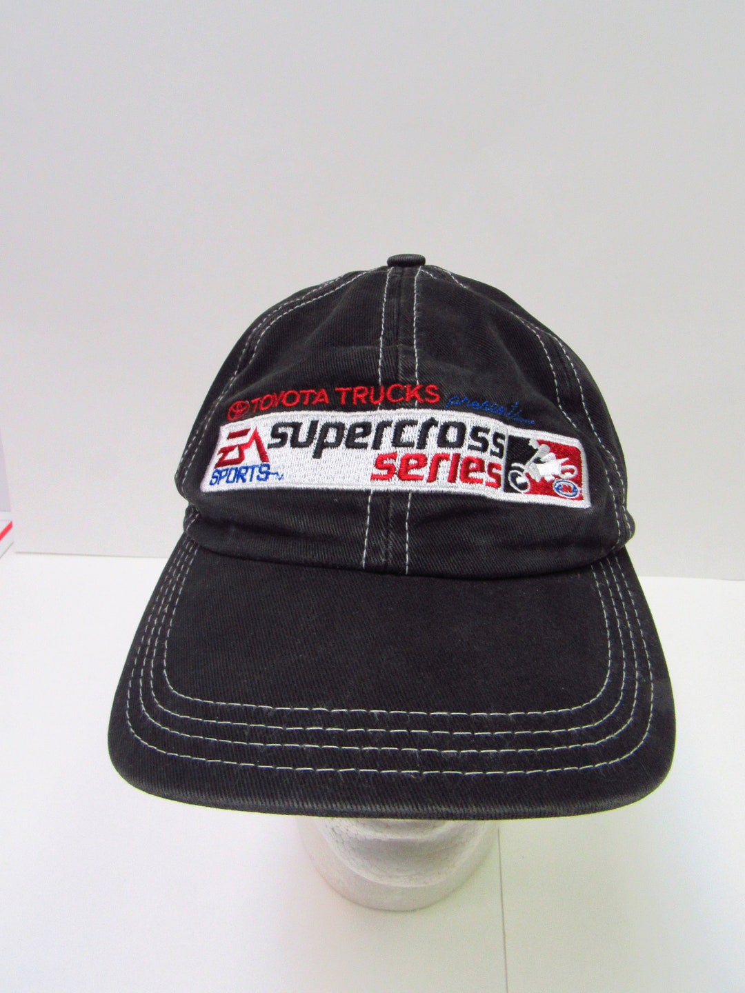Vintage USA Made EA Sports Supercross Series Black Snap Back Baseball ...
