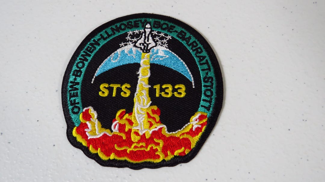 Retro NASA Space Shuttle Launch Mission Patch STS 133 Iron on ...