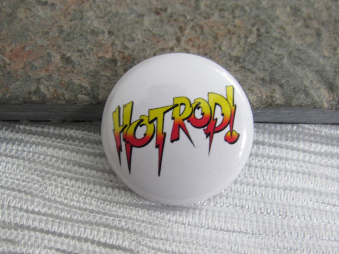 Retro WWF Hot Rod Roddy Roddy Piper 1" Pin Brooch Pro Wrestling Button ...