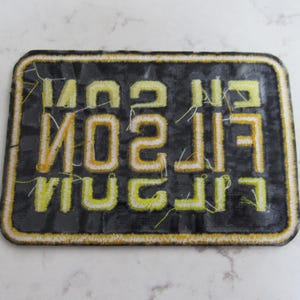 Retro Filson Black and Gold Embroidered Iron on Applique Patch! - Etsy