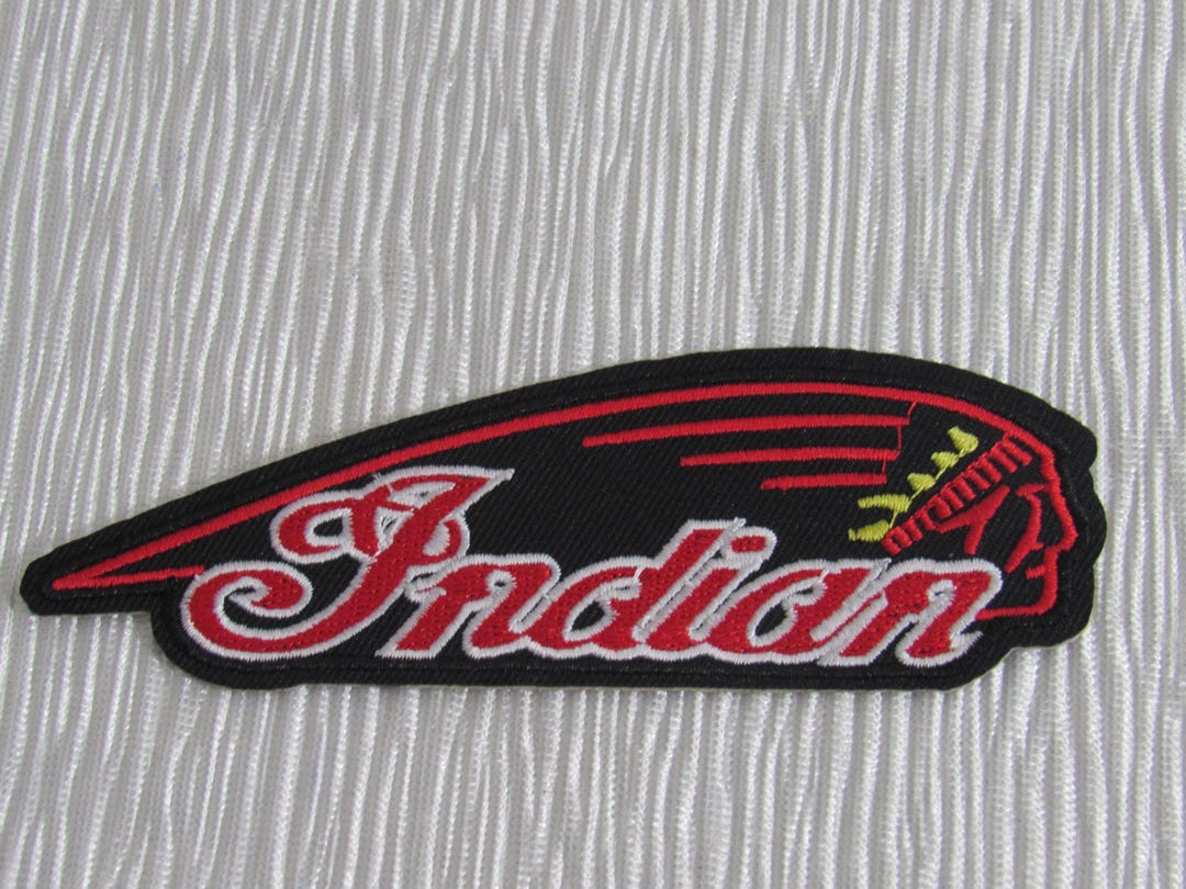 Retro Indian Motorcycles Red Iron on Motorcycle Biker Patch! - Etsy