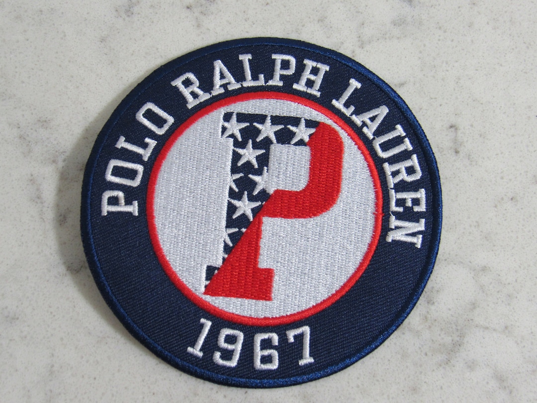 Polo Ralph Lauren Patches 1967 P USA Flag Patriotic Embroidered Patch ...