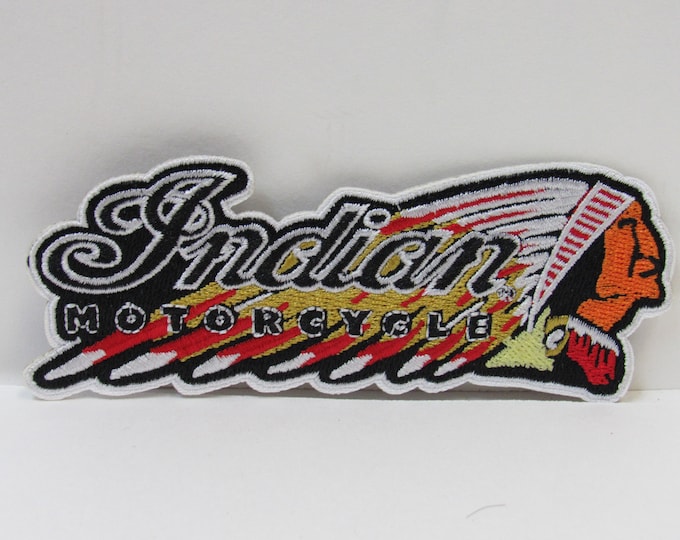 Retro Indian Motorcycle Native Chief Scout Iron on Biker Patch New! - Etsy