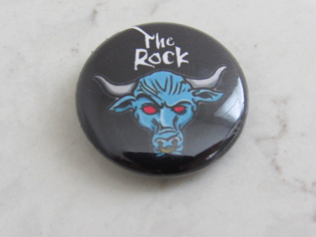 Retro WWF the Rock Pro Wrestling Pin Brooch 1" - Etsy