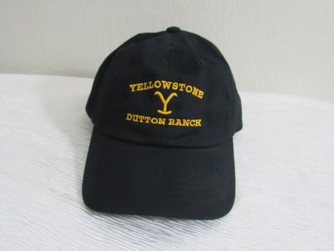 Yellowstone Park Dutton Ranch Black Strap Back Baseball Hat OSFM Men - Etsy