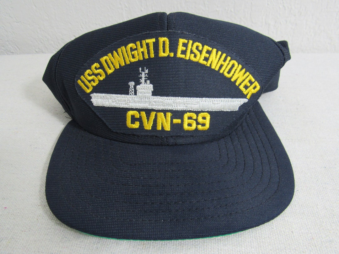 Vintage USS Eisenhower Navy Snap Back Ship Hat Fits M/L Men! - Etsy