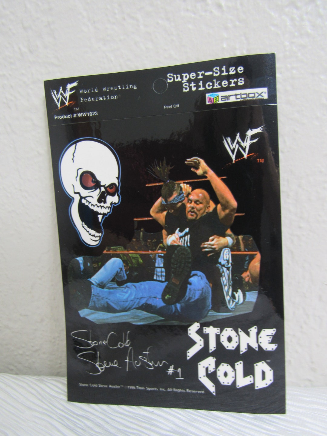 WWF 90's Stone Cold Steve Austin Wrestling Decal Bumper Sticker! - Etsy