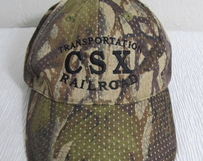 CSX Railroad Trains Men's Camo Baseball Hat OSFM! - Etsy