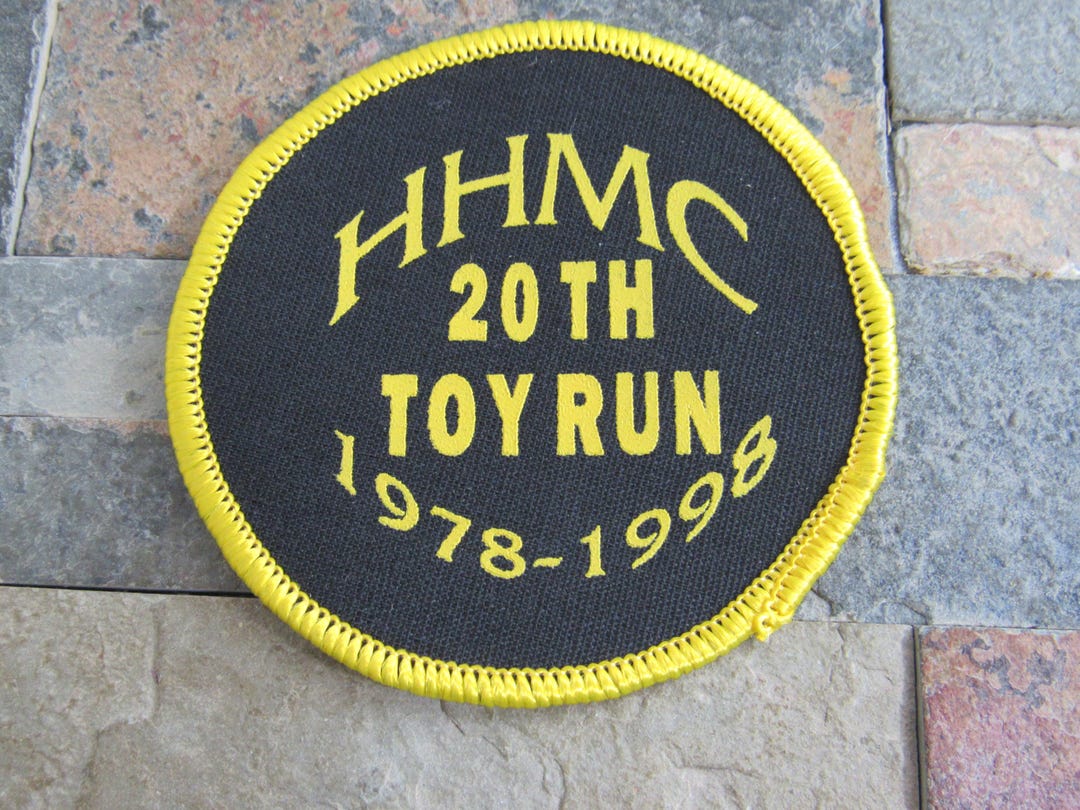Vintage 20th HHMC Hoka Hey Biker Toy Run Iron on Patch 1978 - 1998! - Etsy