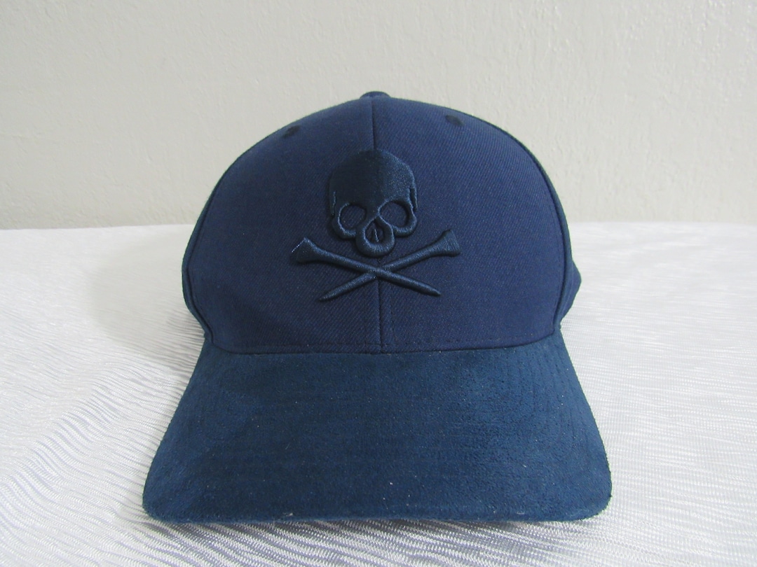 G/fore Men's Skull and Cross Bones Blue Snap Back Hat OSFM! - Etsy