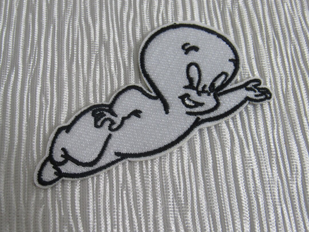 Casper the Friendly Ghost Halloween Iron on Applique Patch! - Etsy