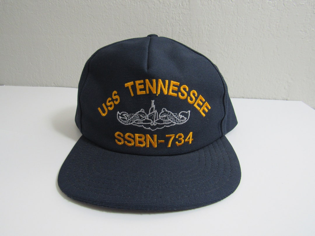 Vintage USS Tennessee SSBN-734 Battleship USA Made Trucker Hat Osfm - Etsy