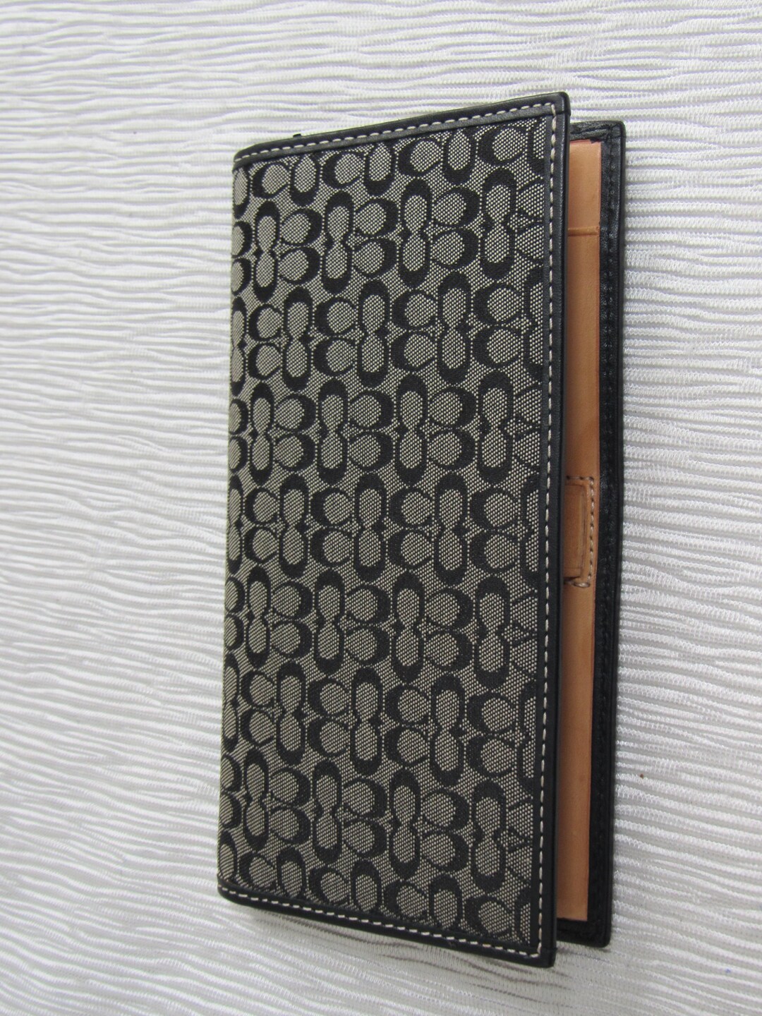 Coach Authentic Monogram Check Book - Etsy