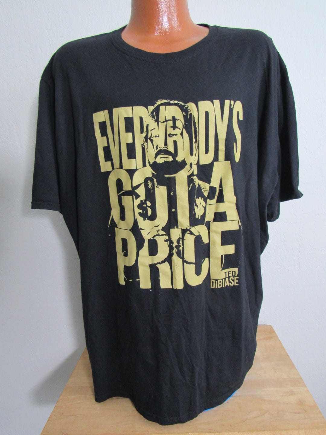 Retro Men's 4XL Pro Wrestling Ted Dibease Million Dollar Man Black T ...