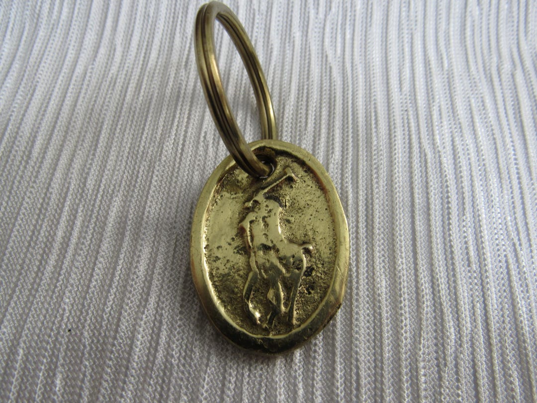 Vintage Gold Tone Polo Ralph Lauren Metal Keychain! - Etsy