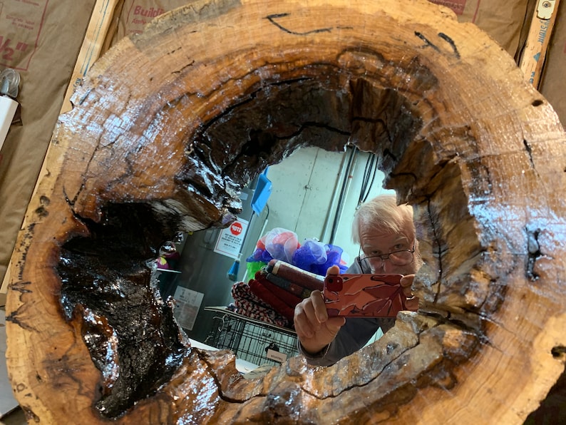 Hollow Log Live Edge Mirror - Etsy
