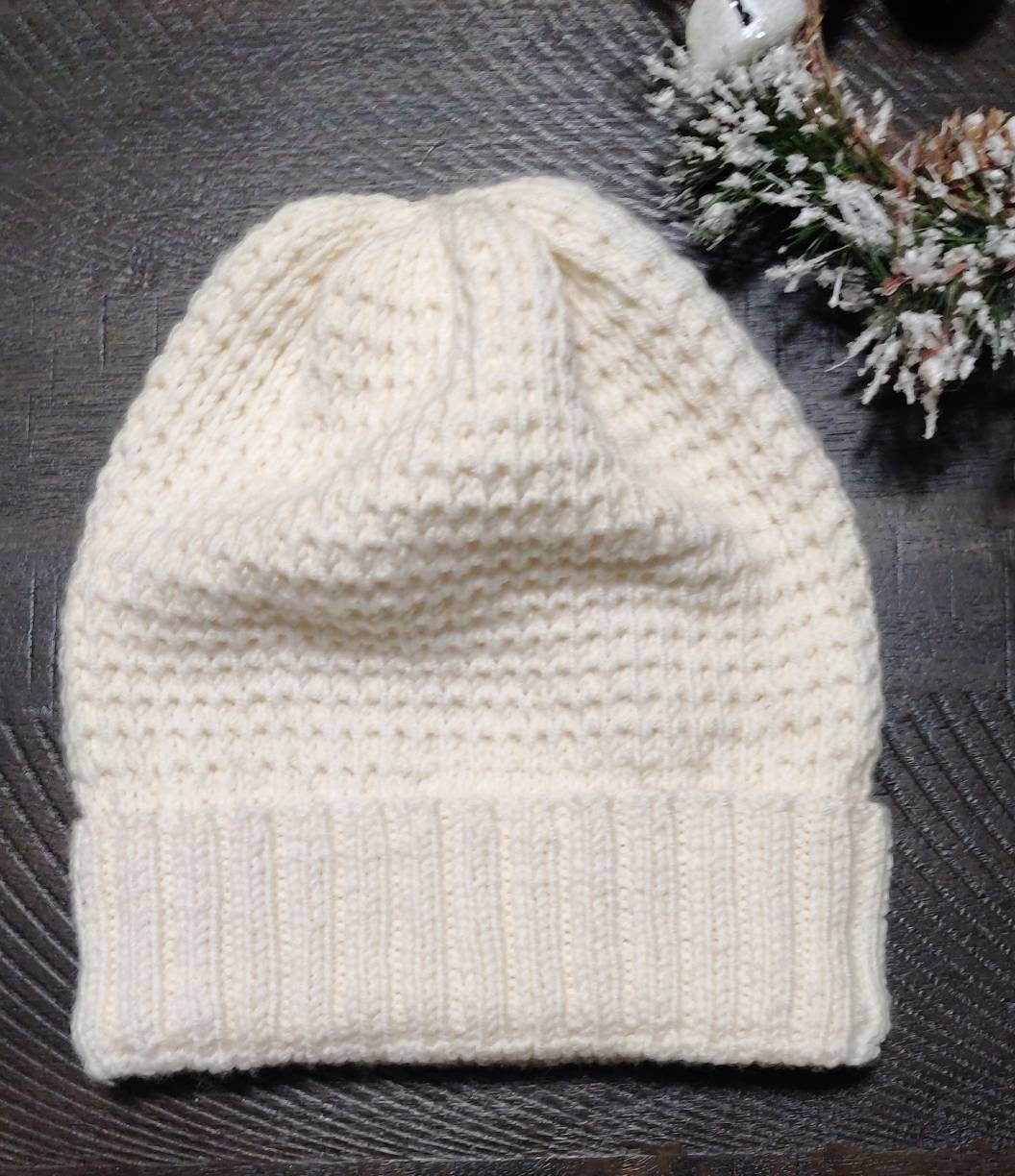 Handmade Wool Hat With Real Arctic Fox Fur Pom Pom. Australian - Etsy