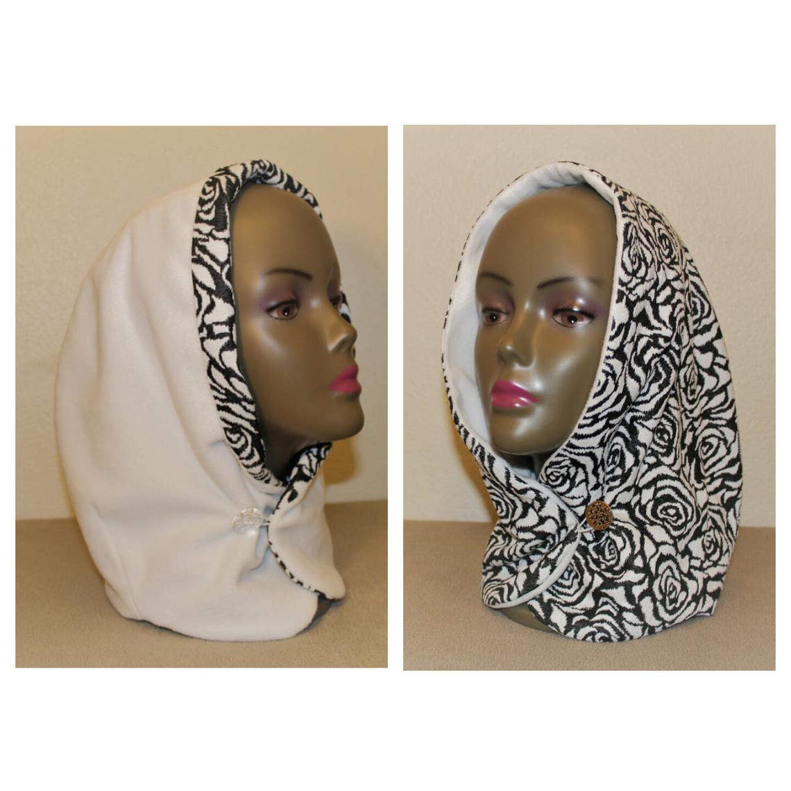 Reversible Hat-hood With Patterns - Etsy