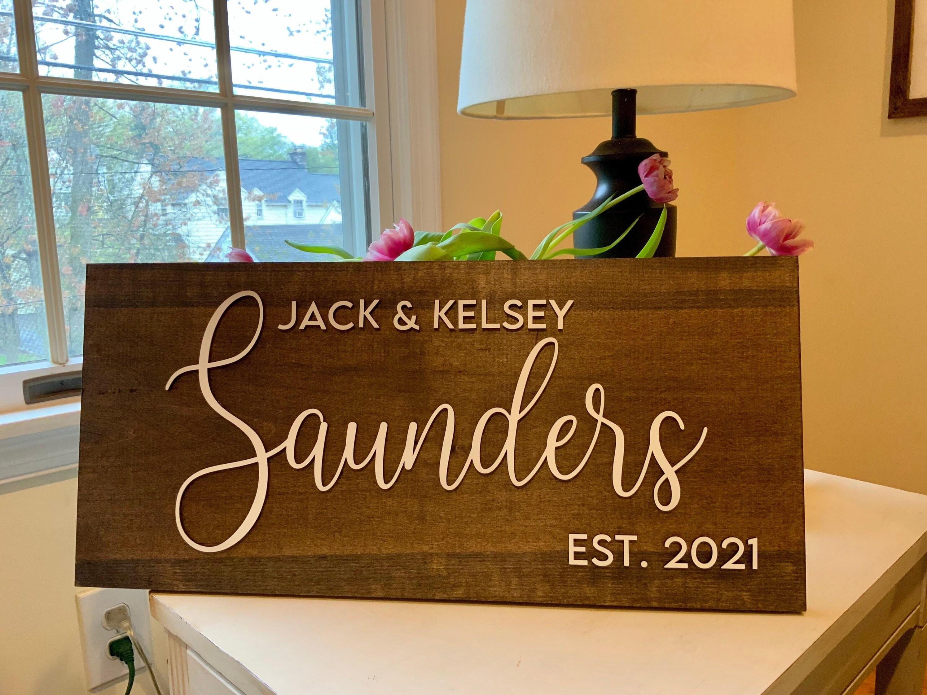 Custom Last Name Sign Wood Sign / Established Sign / | Etsy