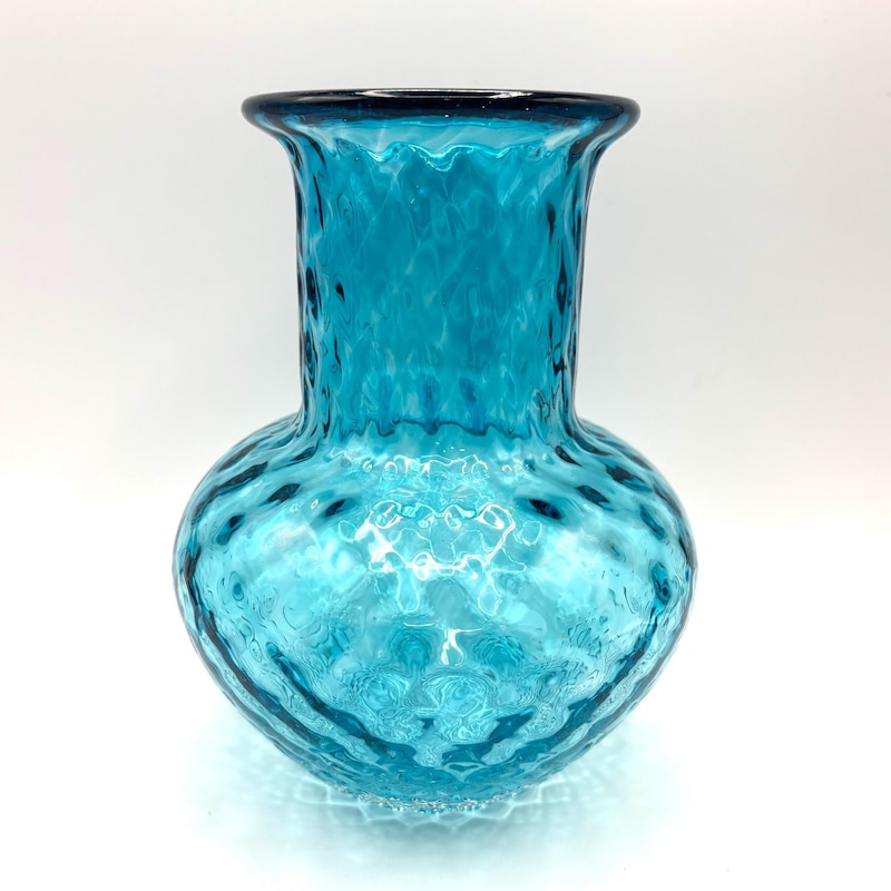 Teal Flower Vase - Etsy