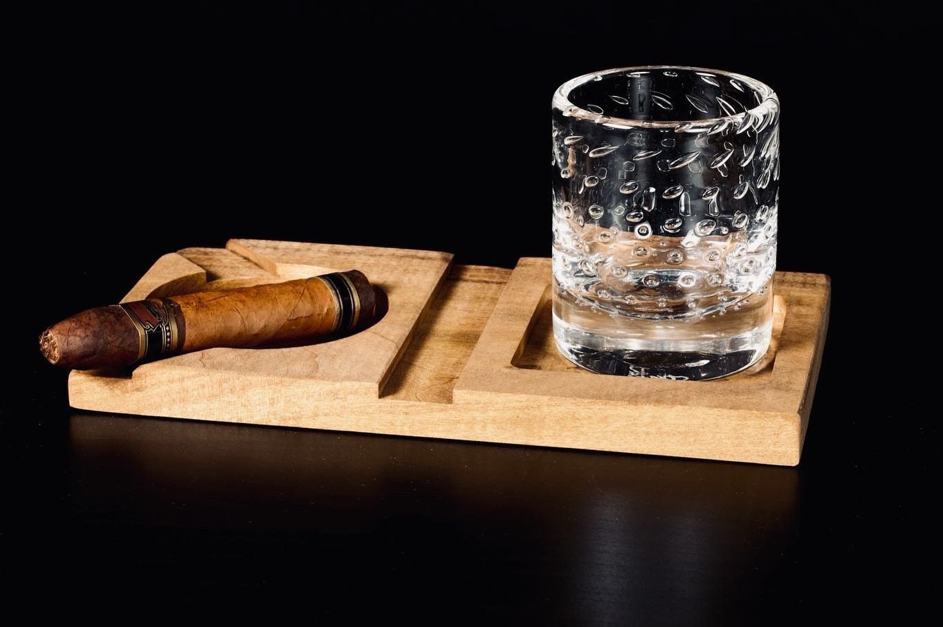 Bourbon Glasses With Bubbles Hand Blown Glassware Classy - Etsy