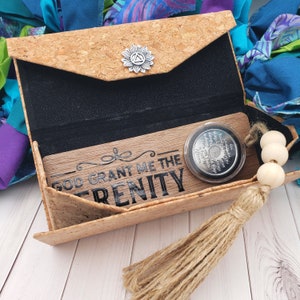 Serenity Prayer Alcoholics Anonymous AA Chip Holder Wood Bookmark ...