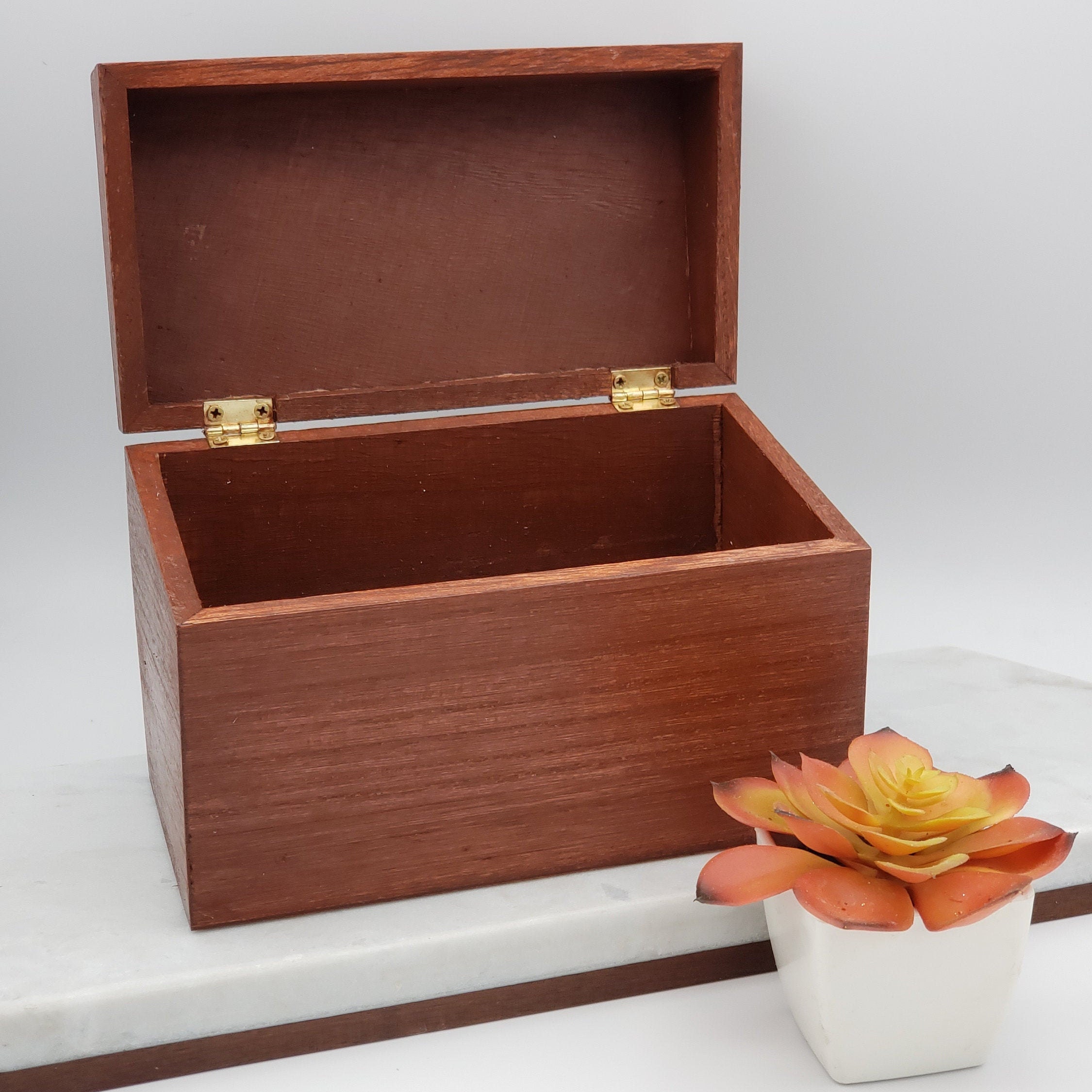 GRATITUDE AA Chip Holder Recipe Box Size wood recovery gift | Etsy