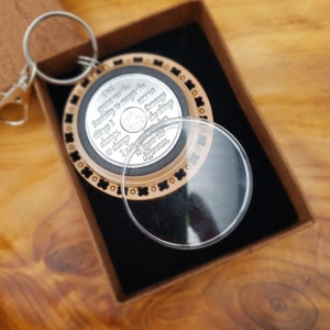 Alcoholics Anonymous AA Chip Holder Wood Key Chain Recovery Gift ...