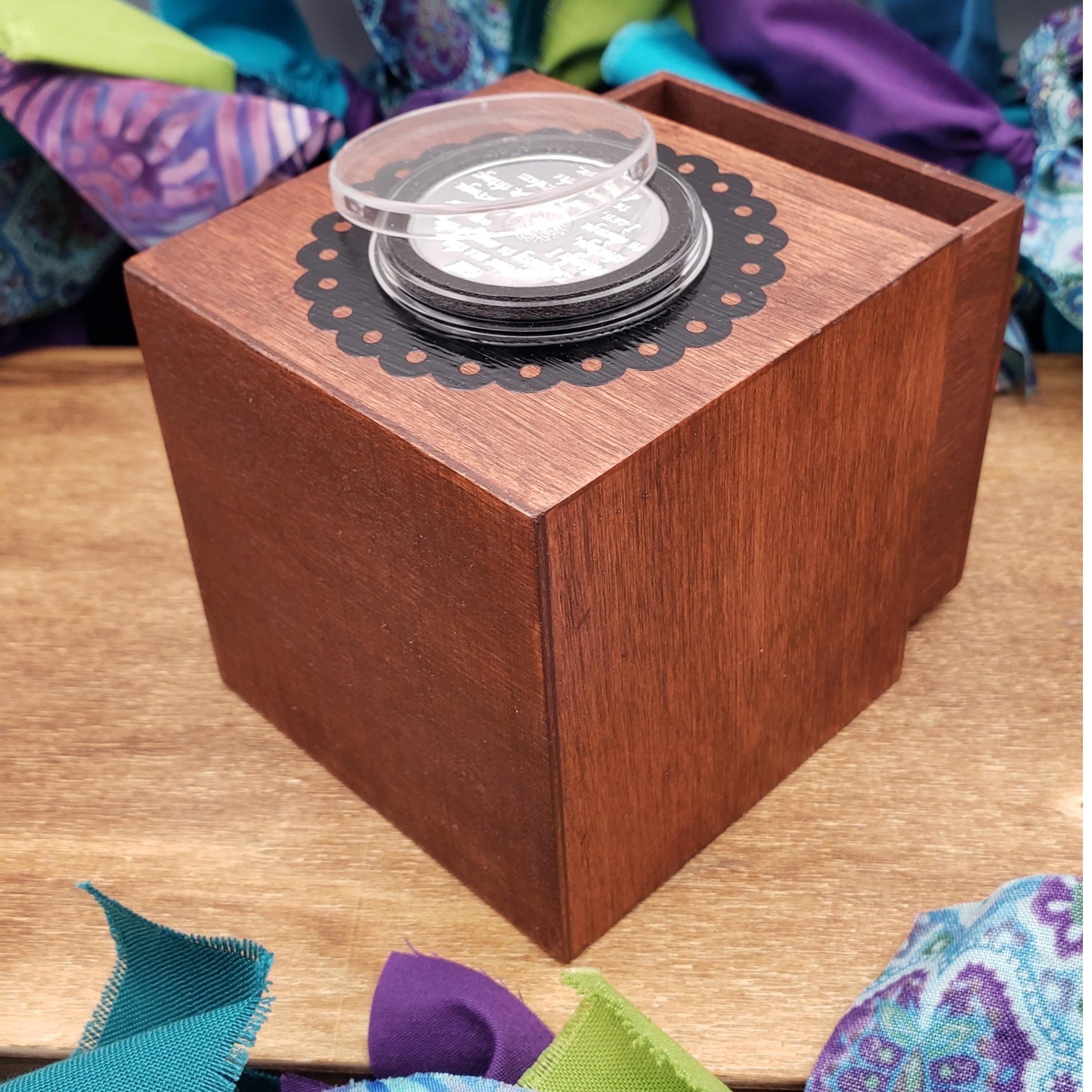 Ornaments & Accents AA Chip Holder Flower Wood Drawer God Box Recovery ...