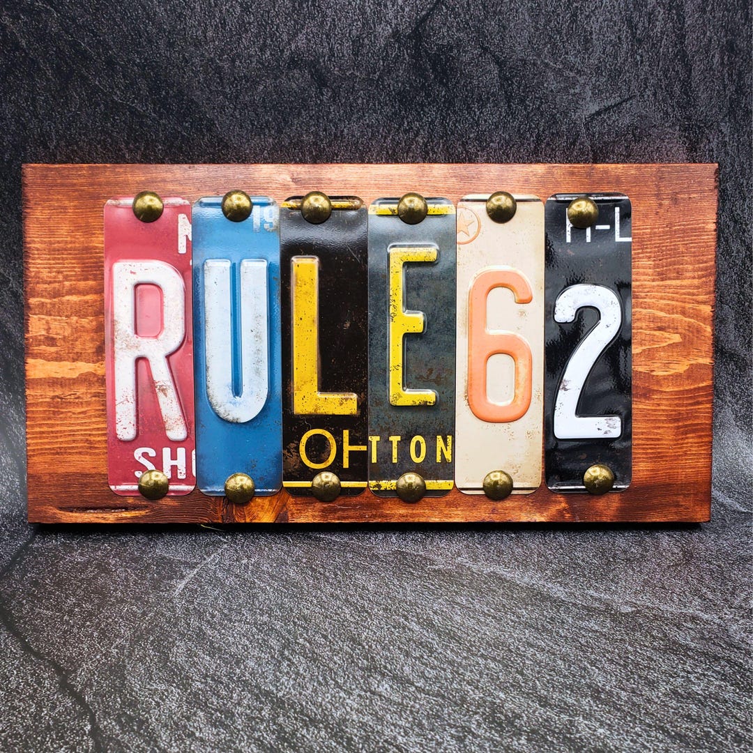 Rule 62 Sign Recovery Gifts Alcoholics Anonymous Wood Wall Art Sobriety ...