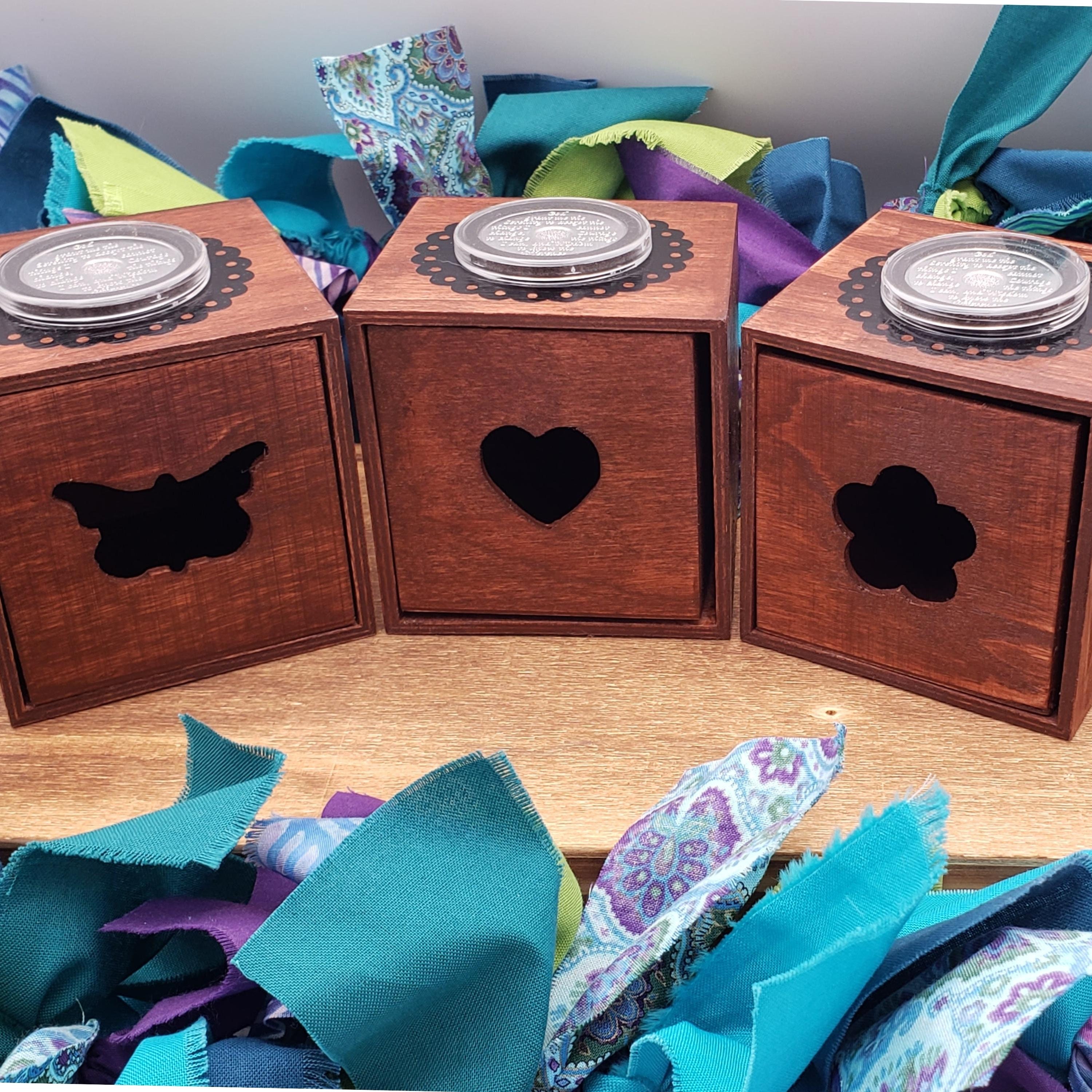 Ornaments & Accents AA Chip Holder Flower Wood Drawer God Box Recovery ...