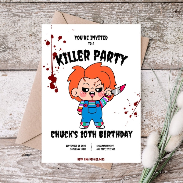 Child Play Chucky Invitation - Etsy