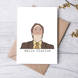 Dwight Schrute hello Clarice Greeting Card - Etsy