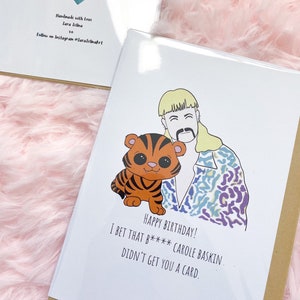 Joe Exotic Aka Tiger King Birthday Card - Etsy