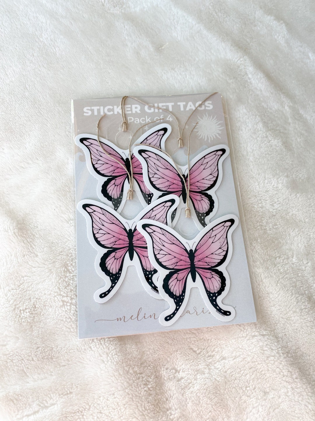 Mariposa Sticker Gift Tags - Etsy