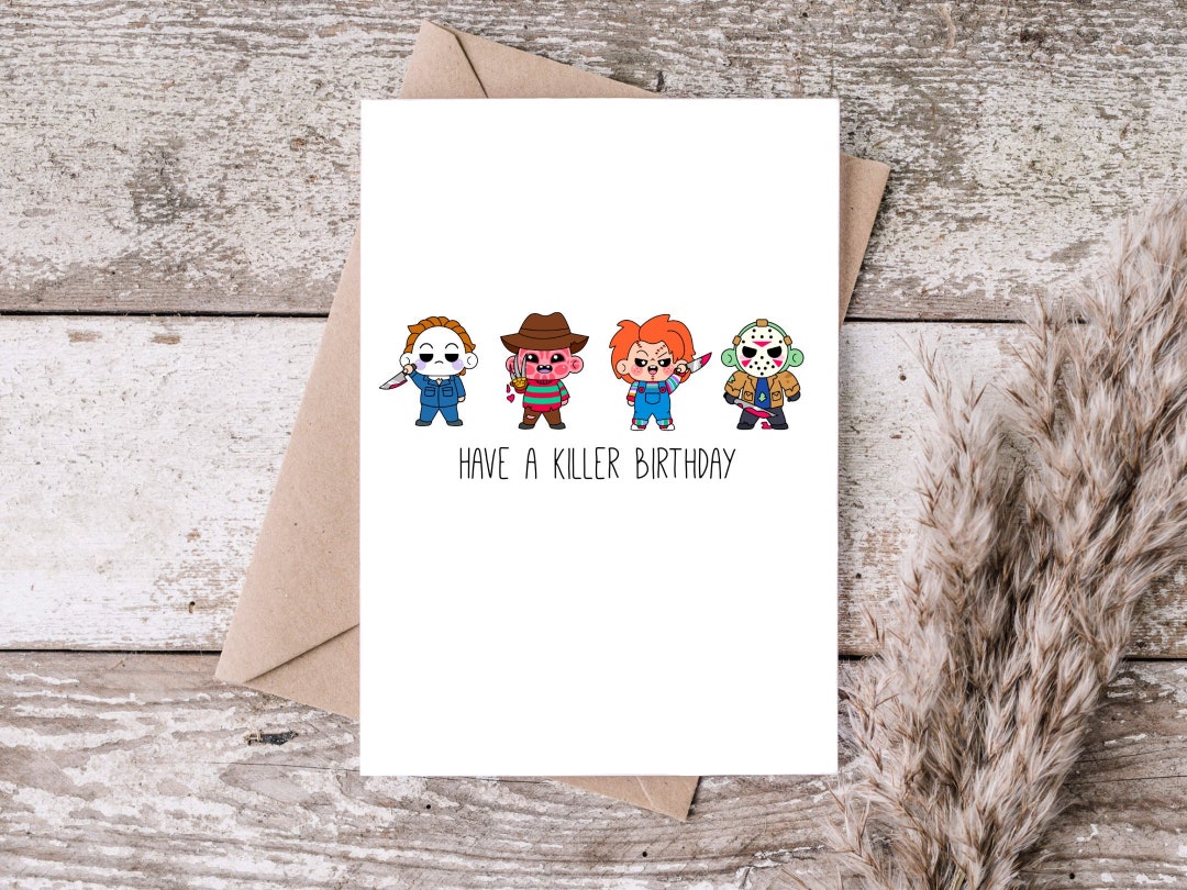 Cute Killers have a Killer Birthday Greeting Card - Etsy