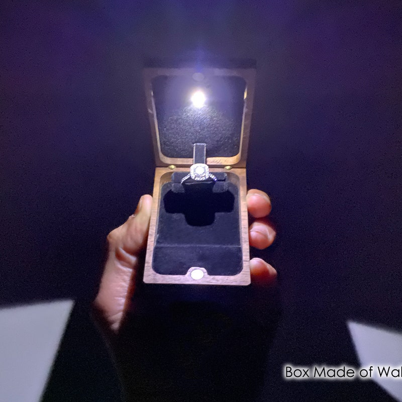 Lighted Custom Ring Box - Etsy