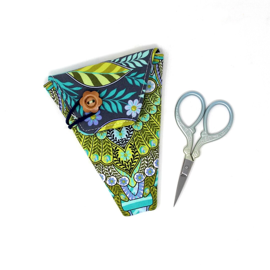 Scissors Pouch - Padded Scissors Holder - Tula Pink Full Moon Forest II ...
