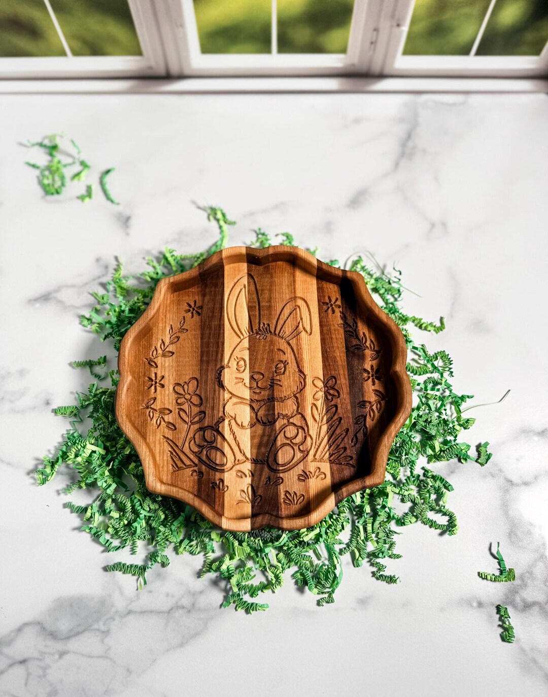 Bunny Hop Snack Tray, Easter Tray, Easter Decor, Hardwood Serving Tray ...