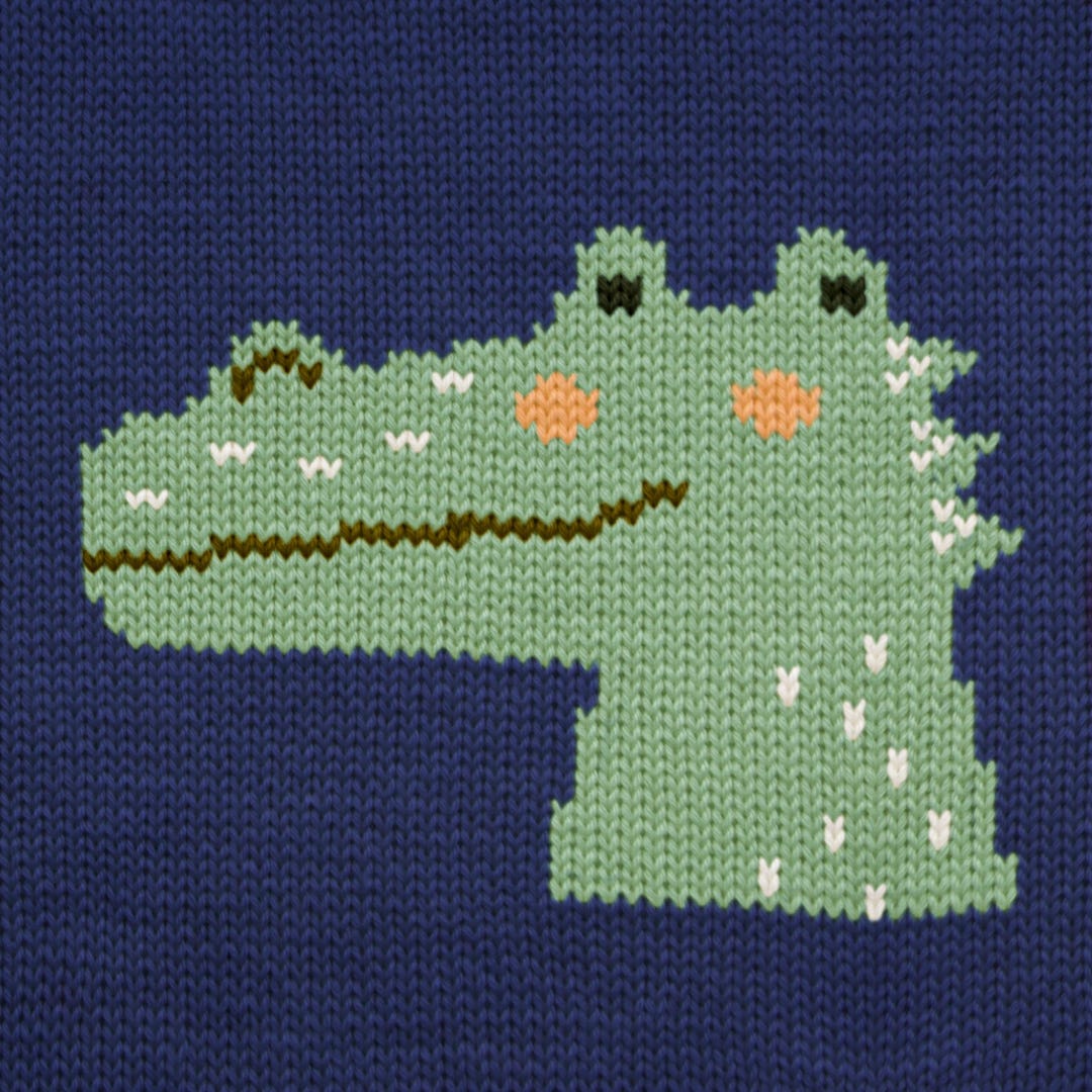 Dino Crocodile Knitting Chart | Cute Reptile | Happy Lizard | Cartoon ...
